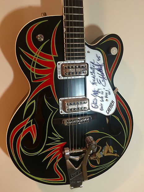 2001 Gretsch Brian Setzer Pinstriped Hot Rod Autographed By | Reverb
