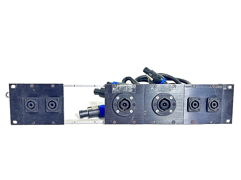 Neutrik Rack Panel W/(2) NL8 MPR & (4) NL4 MPR Connectors | Reverb