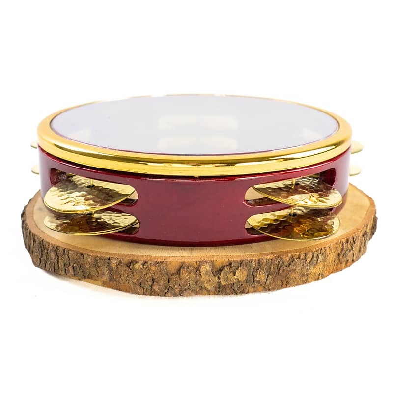 Professinal Tunable Riq – Red Frame Riqq with Brass Cymbals – | Reverb