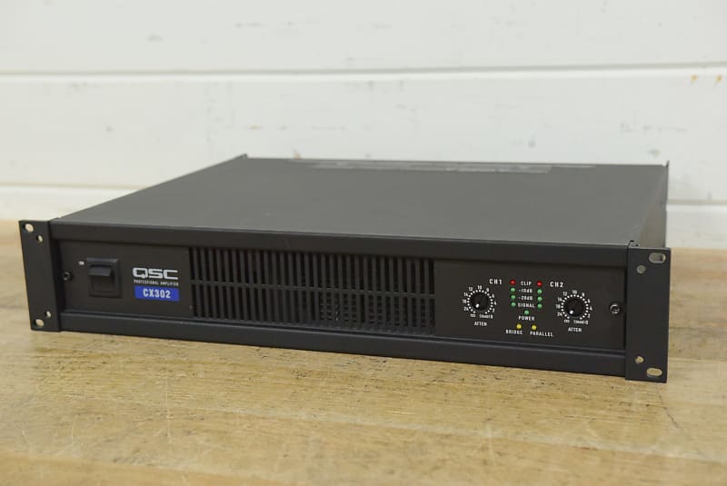 QSC CX302 2 Channel Power Amp (church owned) CG00HBV | Reverb