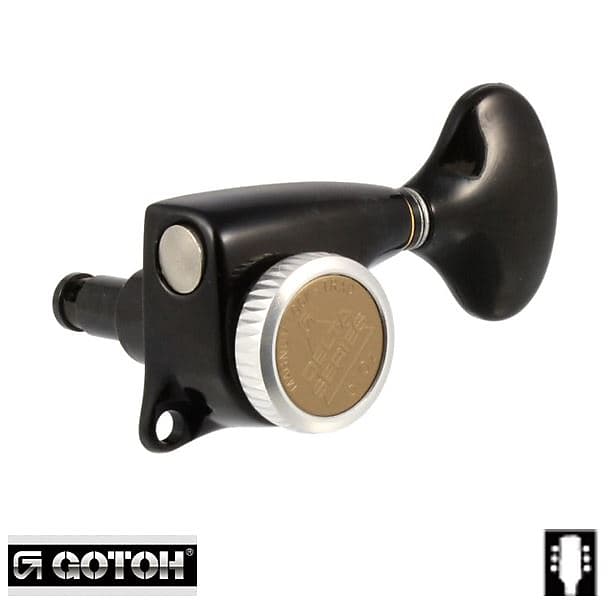 Gotoh 510-MGT Delta Series 3x3 Locking Tuners 21:1 Black | Reverb