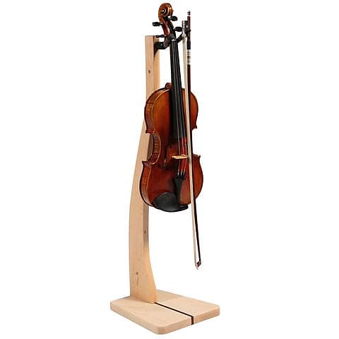 Zither Music Company Wooden Violin / Viola Stand with Bow | Reverb UK