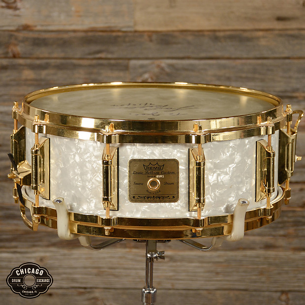 Remo 5.5x14 Louie Bellson Custom Snare Drum 501/1000 White | Reverb