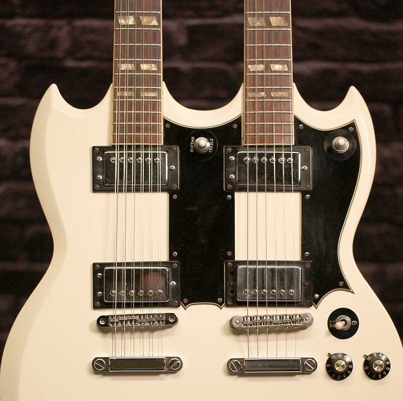 Vintage Ventura Double Neck 6 & 12 String Guitar - Copy of | Reverb