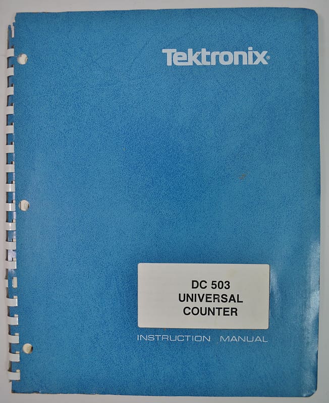 Tektronix Dc503 Universal Counter Manual Reverb Uk