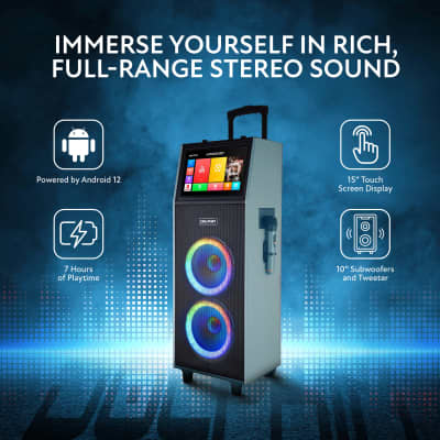 Dolphin KB-2100R Karaoke Machine with Dual 10" Bluetooth | Reverb