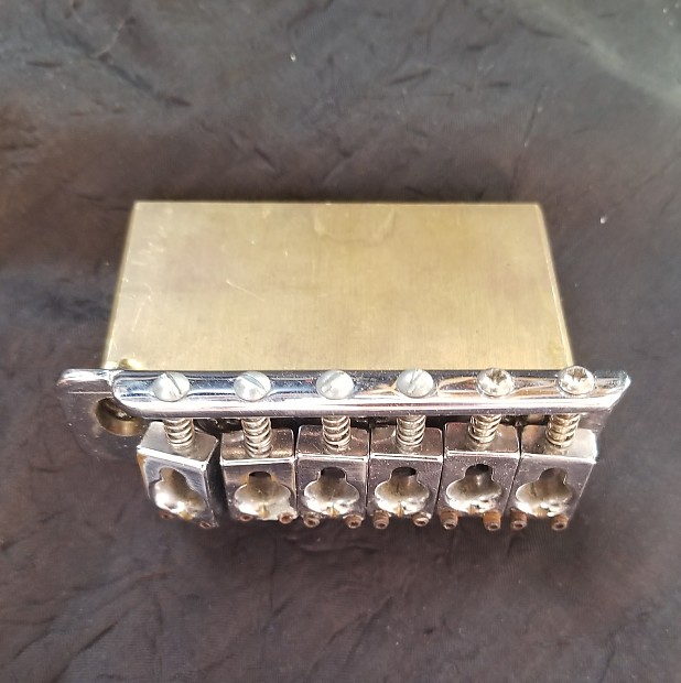 Schecter Vintage Custom Shop Bridge w/ Brass | Reverb