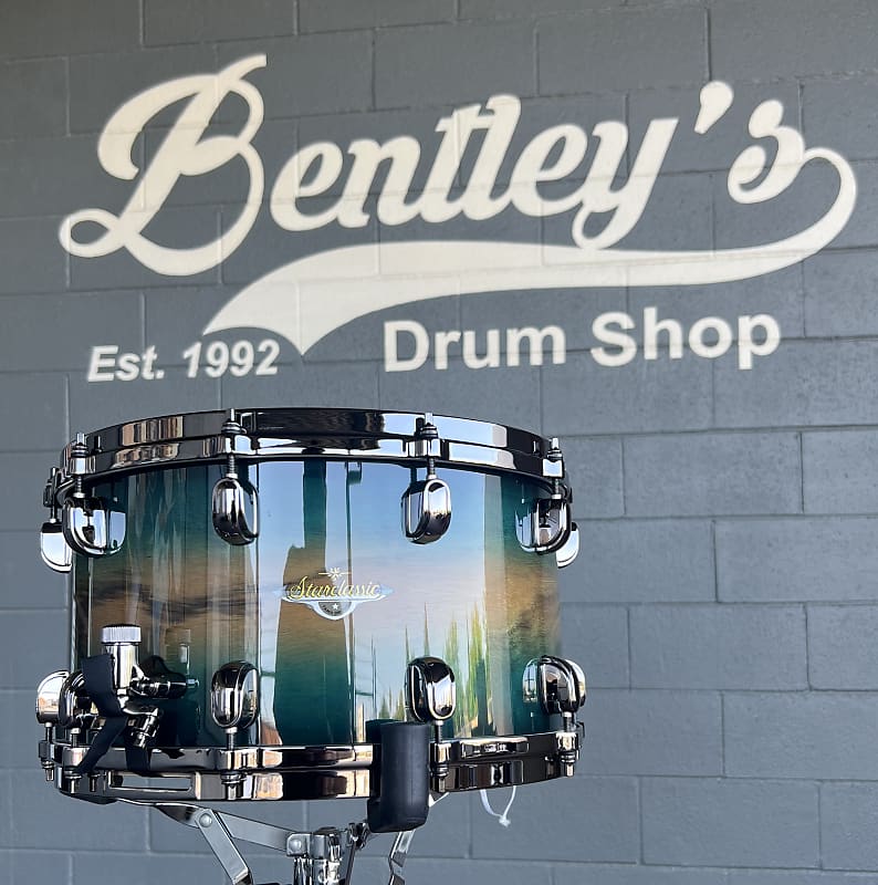 TAMA Starclassic Maple 8x14" Snare Drum in Exotic Emerald | Reverb