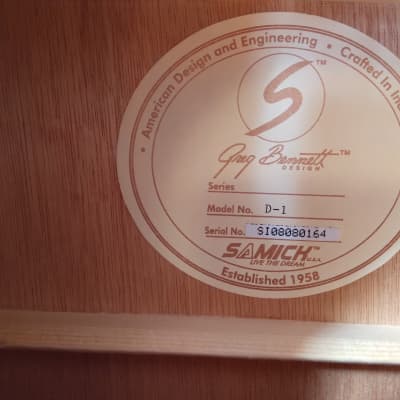 Samick Greg Bennett D-1/SN Acoustic Guitar 2010s - Natural | Reverb