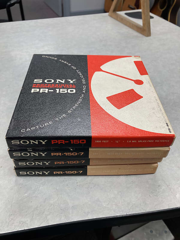 (4) NEW OLD STOCK Sony PR-150-7 RECORDING TAPE REELS | Reverb