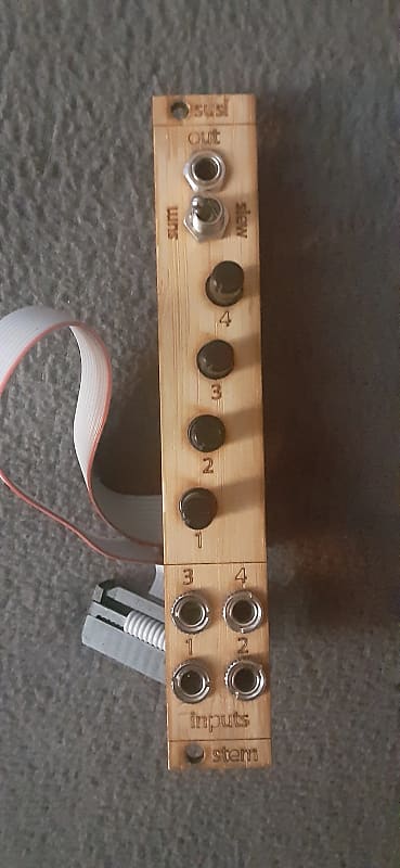 Stem Modular Sum & Slew Mixer 2019 Bamboo Faceplate | Reverb