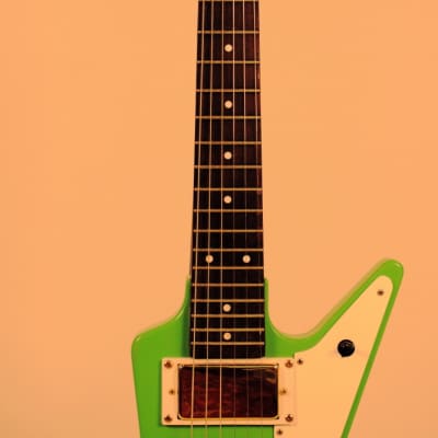 Super RARE Chandler MINI Explorer 1980 around - green | Reverb