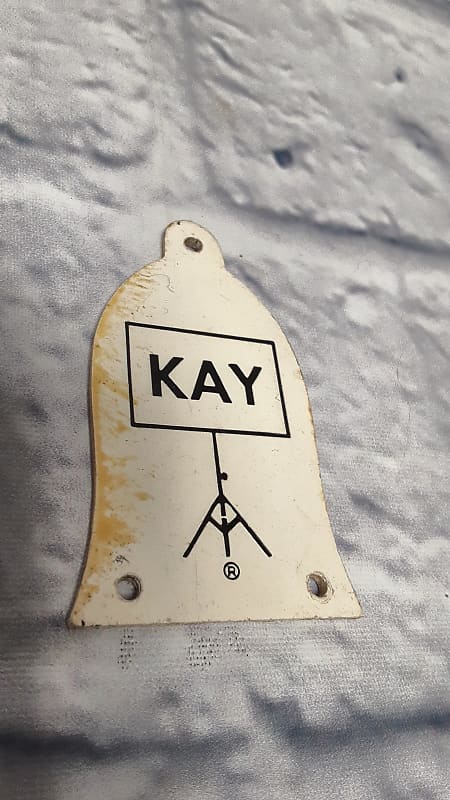 Vintage 50's-60's KAY Truss Rod Cover . Bell | Reverb