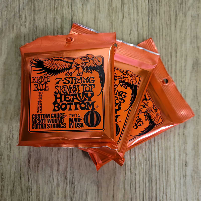 Ernie Ball 3X sets 2615 7 String Skinny Top Heavy Bottom | Reverb