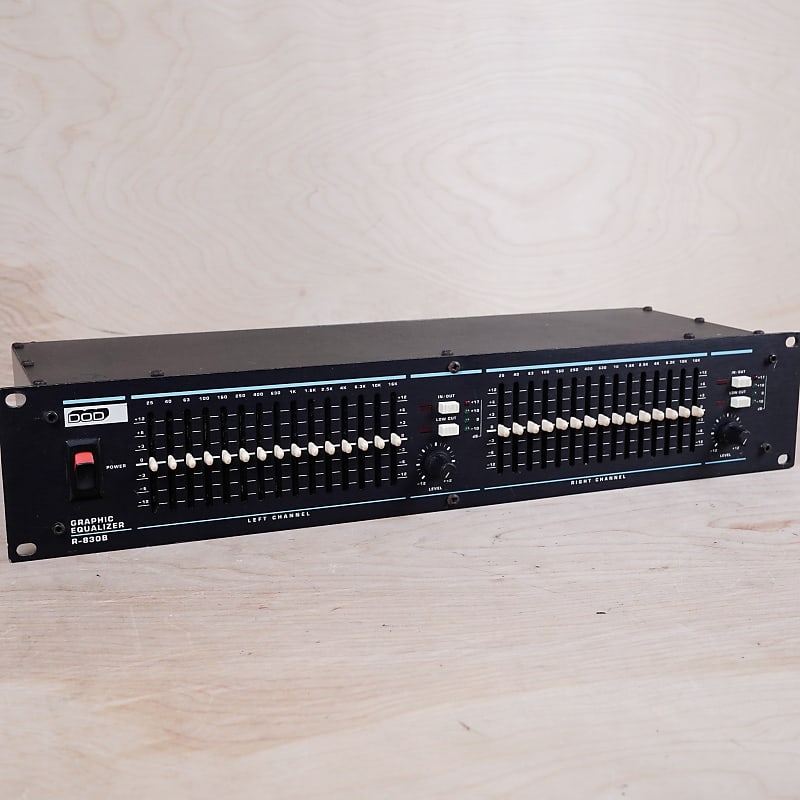 DOD R-830B Graphic Equalizer Rackmount EQ Stereo or Dual Mono | Reverb