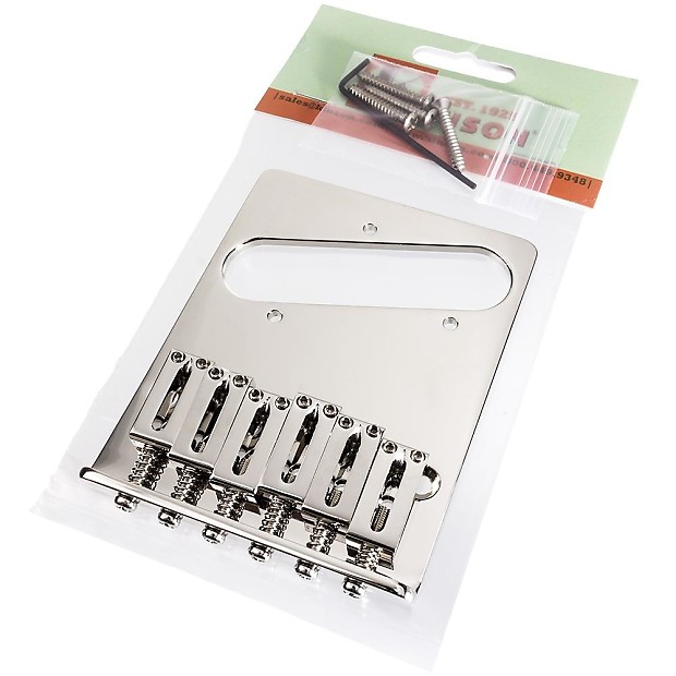 Kluson 6-saddle Conversion Bridge for LEFTY Telecaster, | Reverb UK