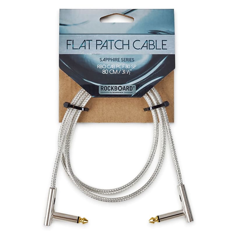 RockBoard Flat Patch Cables 2.62' Sapphire | Reverb