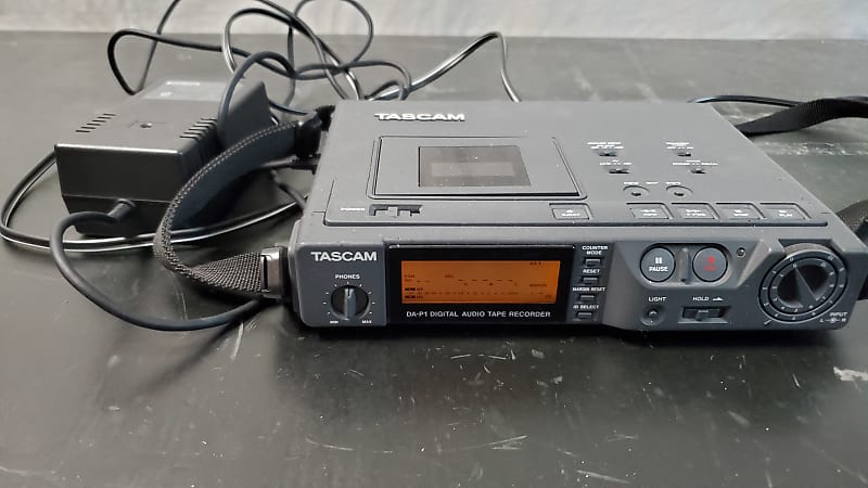 Tascam DA-P1 DAT recorder with strap and adapter | Reverb