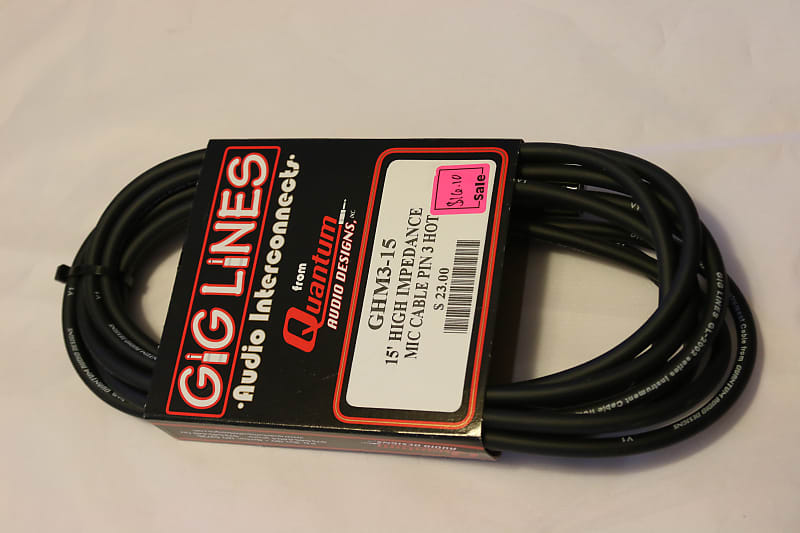Quantum Audio Designs GHM3-15 High Impedance Mic cable | Reverb
