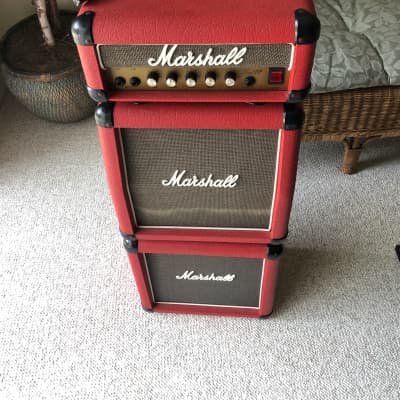 RARE!, Vintage 1980's Red Marshall Mini Stack, Lead 12 3005 | Reverb