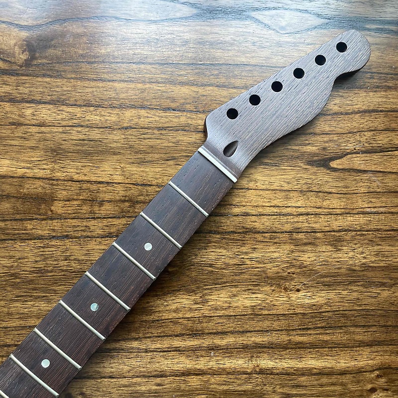 Wenge Tele Neck fits fender Telecaster body 22 frets | Reverb