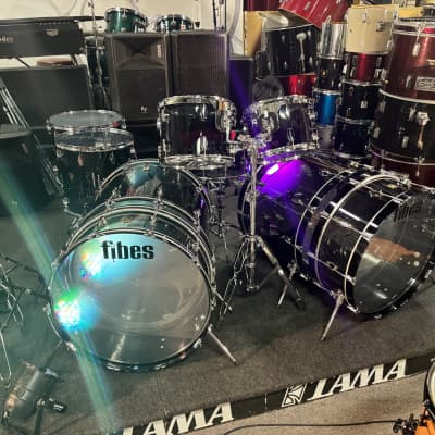 Fibes Vintage Smoke gray 9 piece Acrylic drum set 1998 - | Reverb