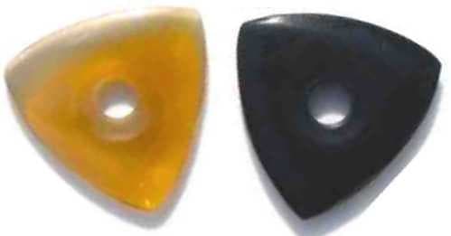 2 x Buffalo Horn Jumbo Triangle Picks | Reverb
