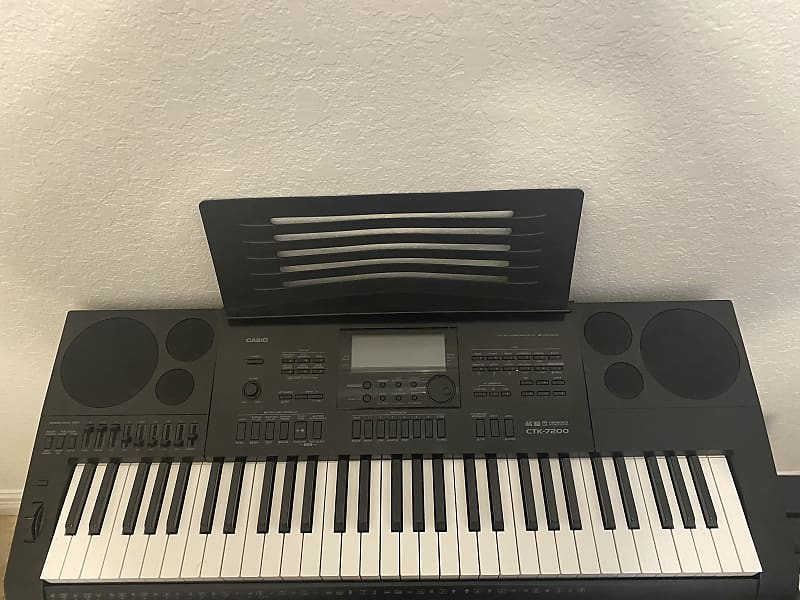 Casio CTK 7200 61 key portable keyboard with power supply | Reverb