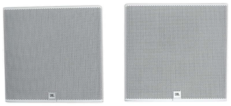 Pair JBL SLP14/T-WH Sleek Low-Profile On Wall Mount 4" 70v | Reverb
