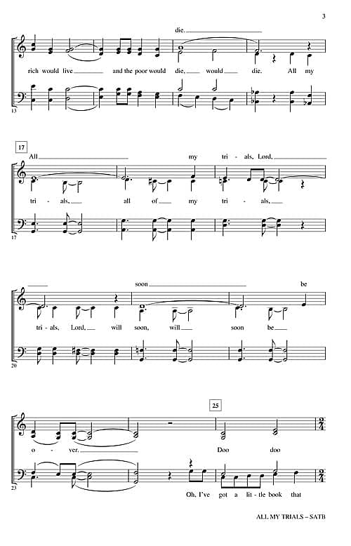 All My Trials Choral Satb A Cappella Arranger Kirby Shaw | Reverb