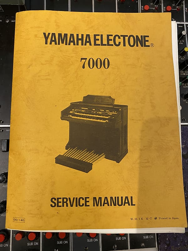 Yamaha Electone 7000 E75 complete schematics & service manual | Reverb