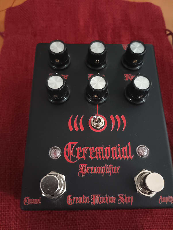 Gremlin Machine Shop Ceremonial Preamp 2022 - Black & Red | Reverb