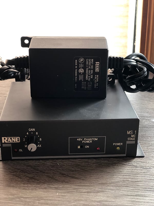 Rane MS-1 Microphone Preamp w/Phantom Power w/Power Supply | Reverb