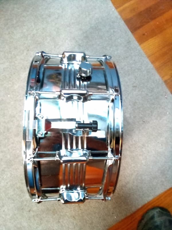 Percussion plus 14x6.5 steel snare 10 LUG Chrome | Reverb