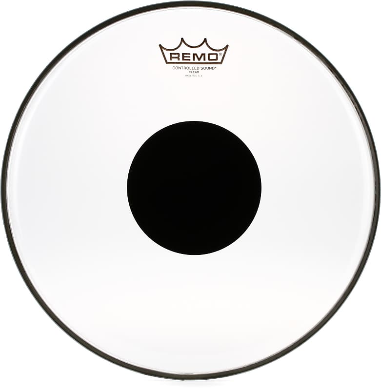 Remo Controlled Sound Clear Drumhead - 13 inch - with Black | Reverb