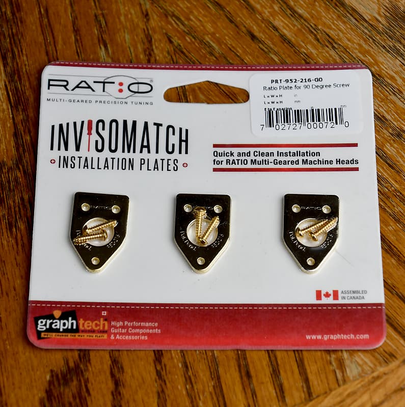 Graph Tech Ratio InvisoMatch Premium Mounting Plates For 90 | Reverb