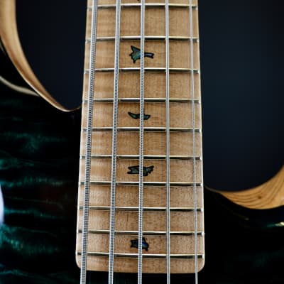 PRS Private Stock Gary Grainger 5 String Bass Teal Burst | Reverb