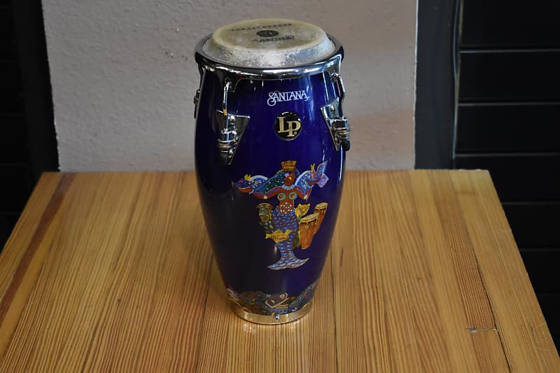 Used LP Supernatural Santana Mini Conga Blue | Reverb