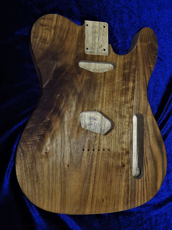 2 Piece Figured Walnut Telecaster Tele Body 5lbs13oz | Reverb Canada