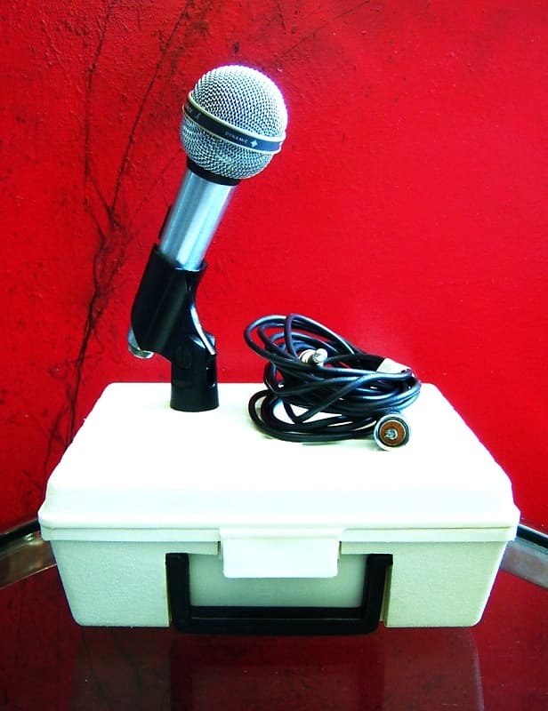 Vintage 1970's Shure 585SA dynamic microphone harp mic Satin | Reverb