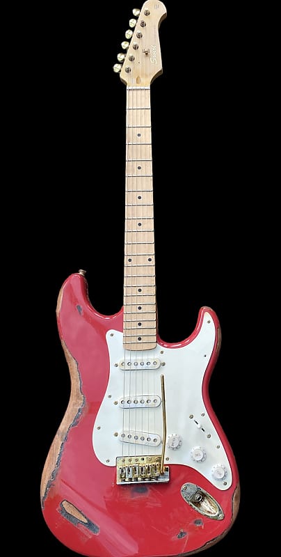 Relic Stratocaster Style Red Electric Guitar | Reverb UK