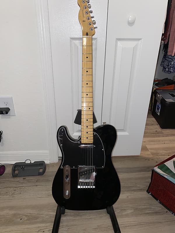 Fender Telecaster Black/tan neck | Reverb