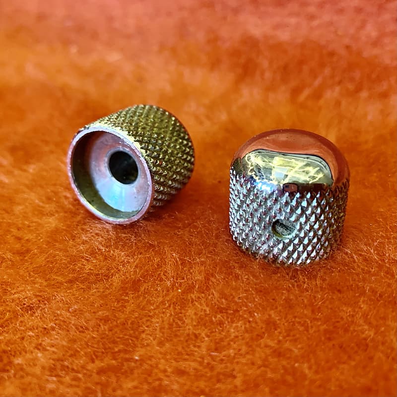 Fender Telecaster dome knobs 1957 Chrome original vintage USA | Reverb