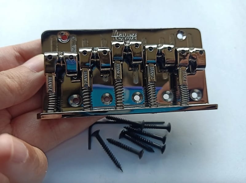 Ibanez Accu-cast B15 5 String Bass Bridge in Cosmo Black For | Reverb