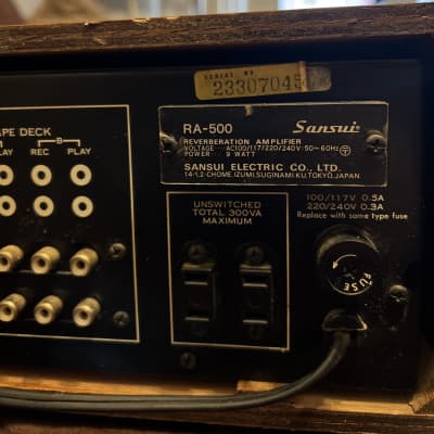 Sansui RA 500 Reverberation Amplifier Vintage Retro Sounds | Reverb