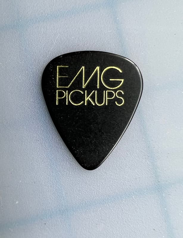 Vintage 1980's EMG Pickups Logo Guitar Pick | Reverb