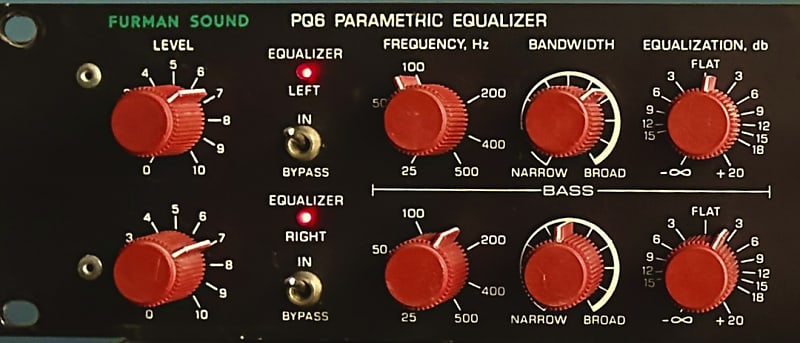 Furman—RARE—PQ6 Parametric Equalizer / Pre-Amplifier | Reverb