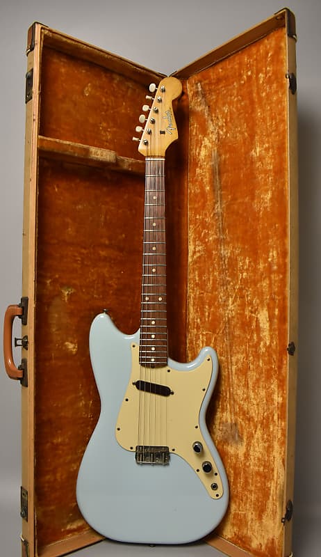 1959 Fender Musicmaster Sonic Blue Refin Pre-CBS w/OHSC | Reverb