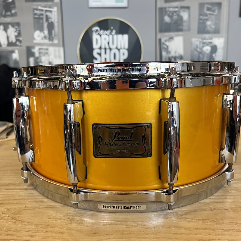 Pearl Masters Maple Shell 1990's 6.5x14 Antique Gold | Reverb