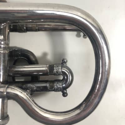 Antique Lyon and Healy Beau Ideal 1890 B Flat Silver Tone | Reverb